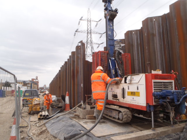 Excavation Box Grouting - Soil Engineering Geoservices