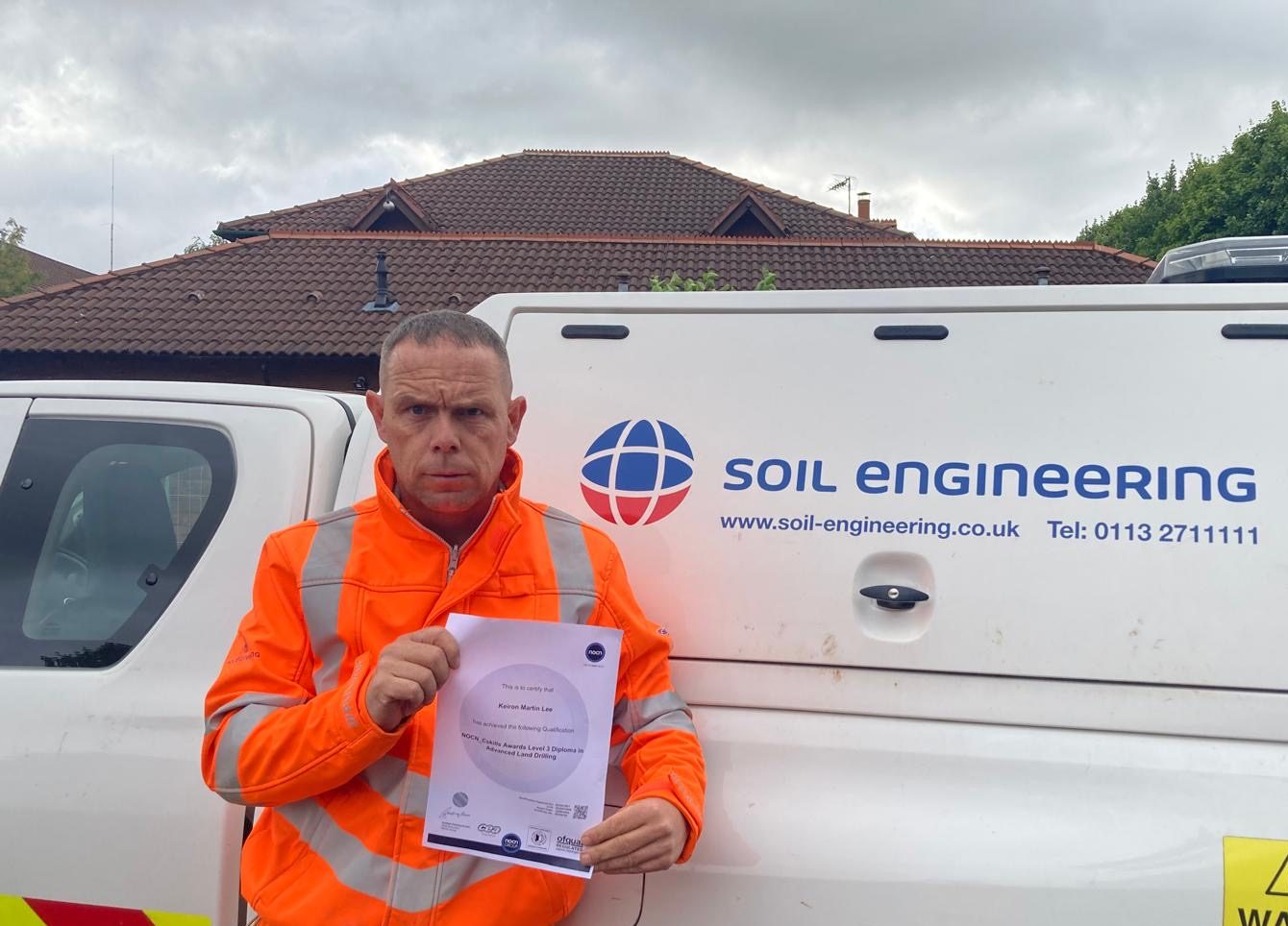 Keiron Lee hits latest career landmark with new NVQ